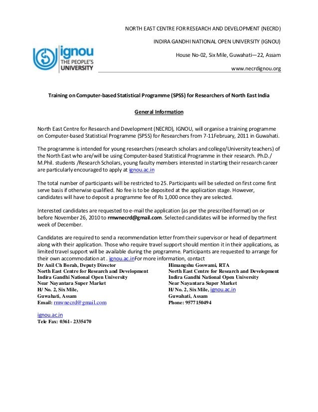 IGNOU - www.ignou.ac.in Indira Gandhi National Open University