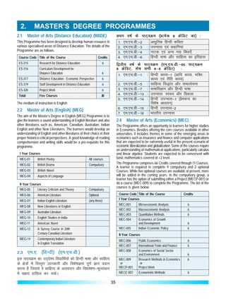 IGNOU - Prospectus | PDF