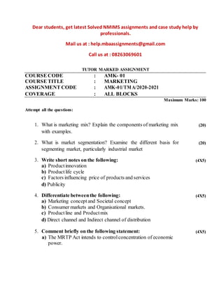 Ignou bba retail latest solved assignments | DOC