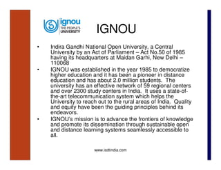 Ignou cdo prospectus with form | PDF
