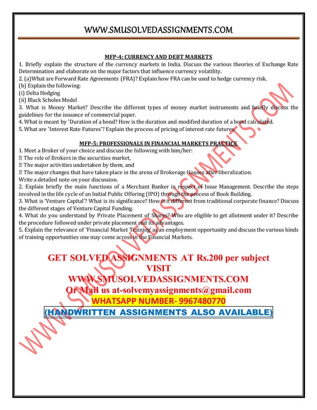 Ignou July-December 2017 solved assignments @ 200 per assignment | PDF