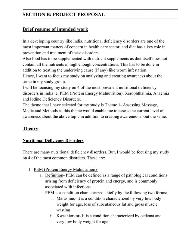 IGNOU DNHE Project Proposal by Dr. Ankita Bali | PDF | Blood Disorders ...