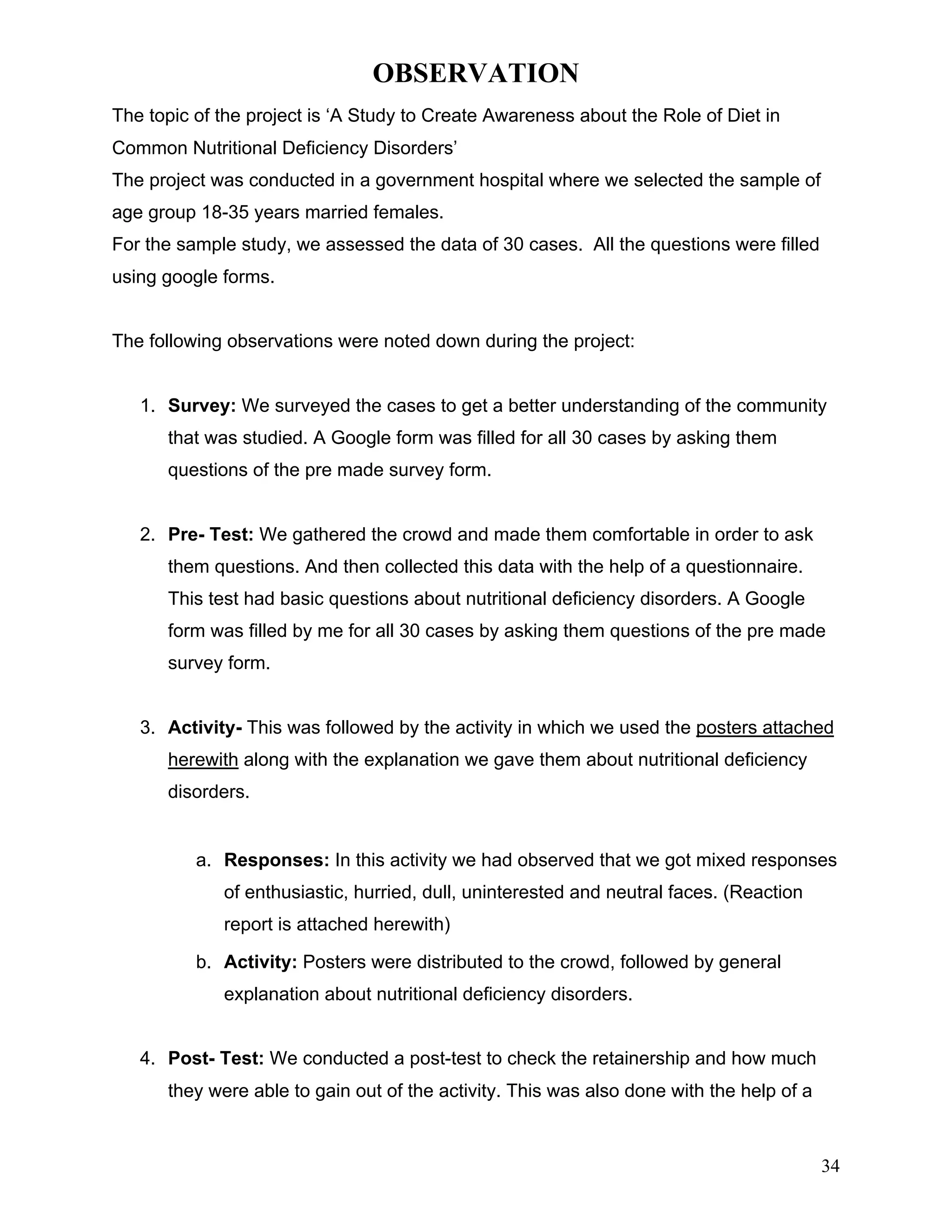 DNHE, IGNOU Solved Project Report by Dr. Ankita Bali | PDF