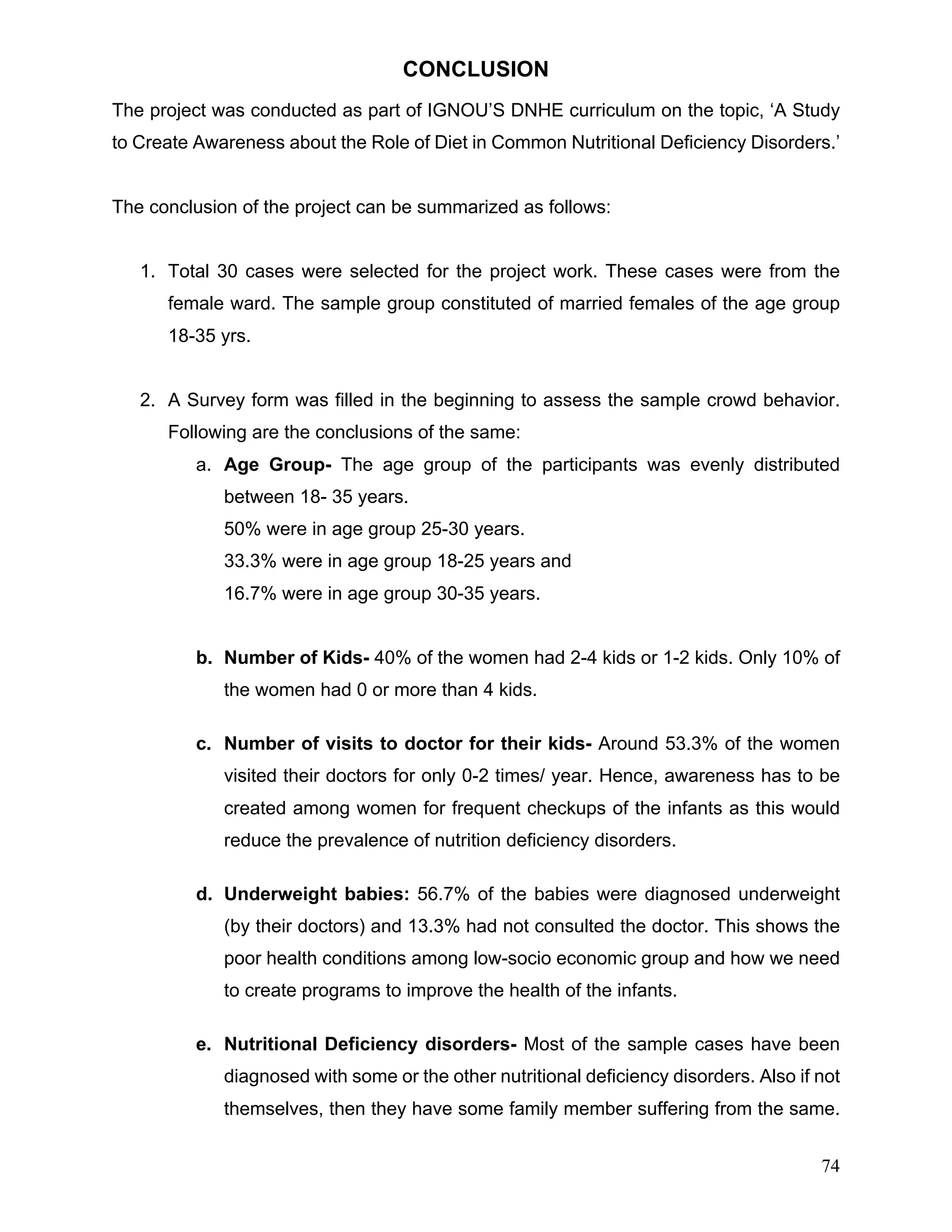 DNHE, IGNOU Solved Project Report by Dr. Ankita Bali | PDF