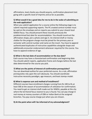 Ignou faq | PDF