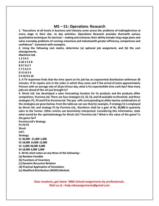 Ignou mba solved assignmnets call us at - 08263069601 | PDF