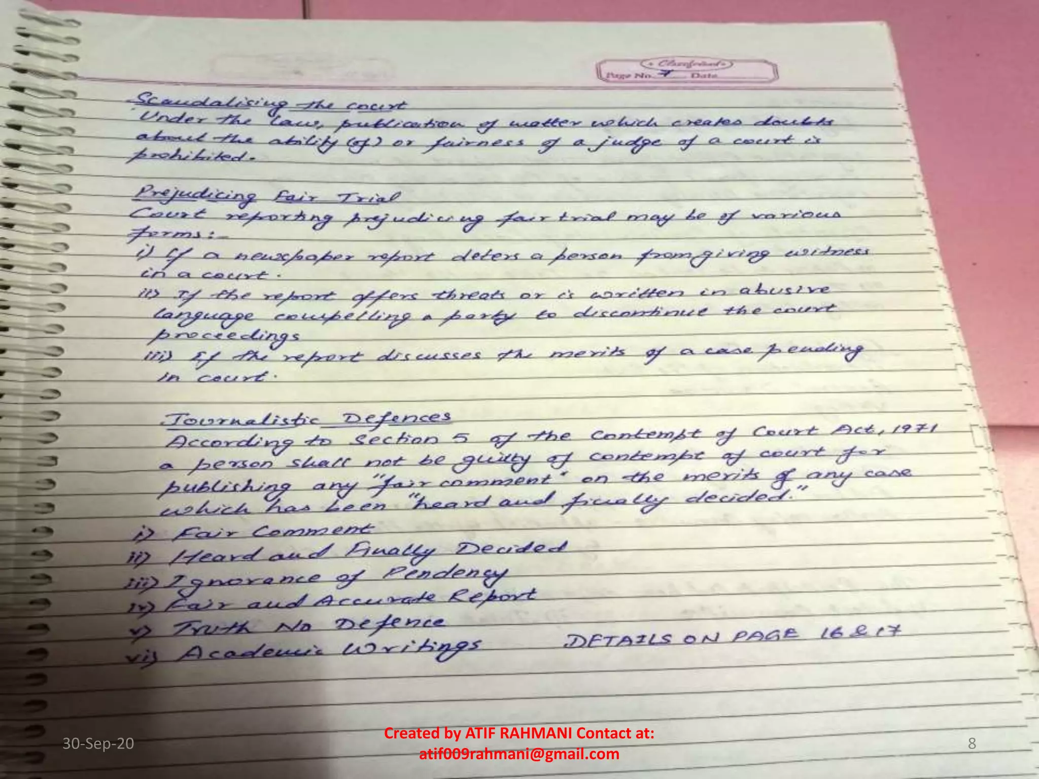 IGNOU PGJMC-03 Quick Handwritten Revision Notes | PPT