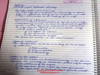IGNOU PGJMC-03 Quick Handwritten Revision Notes | PPTX