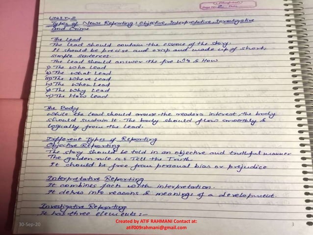 IGNOU PGJMC-03 Quick Handwritten Revision Notes | PPT