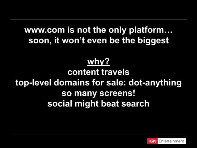 IGN Presentation 2010 | PPT