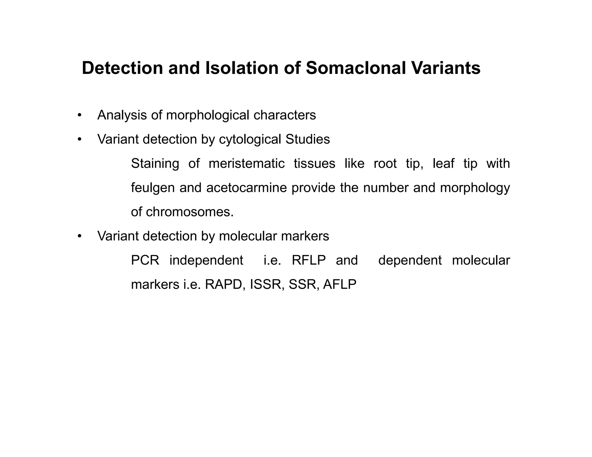 Somaclonal variation in plant tissue culture | PDF