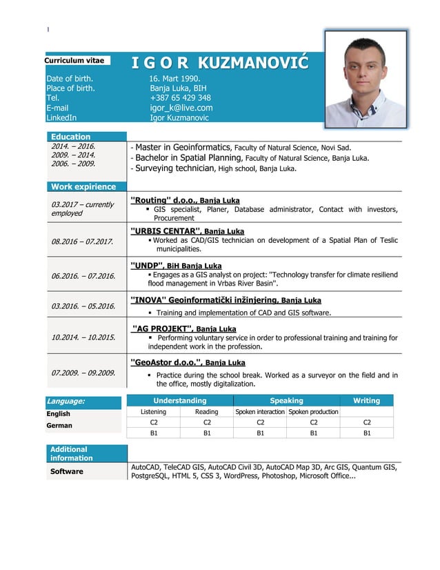 CV - English | PDF | Technology & Computing