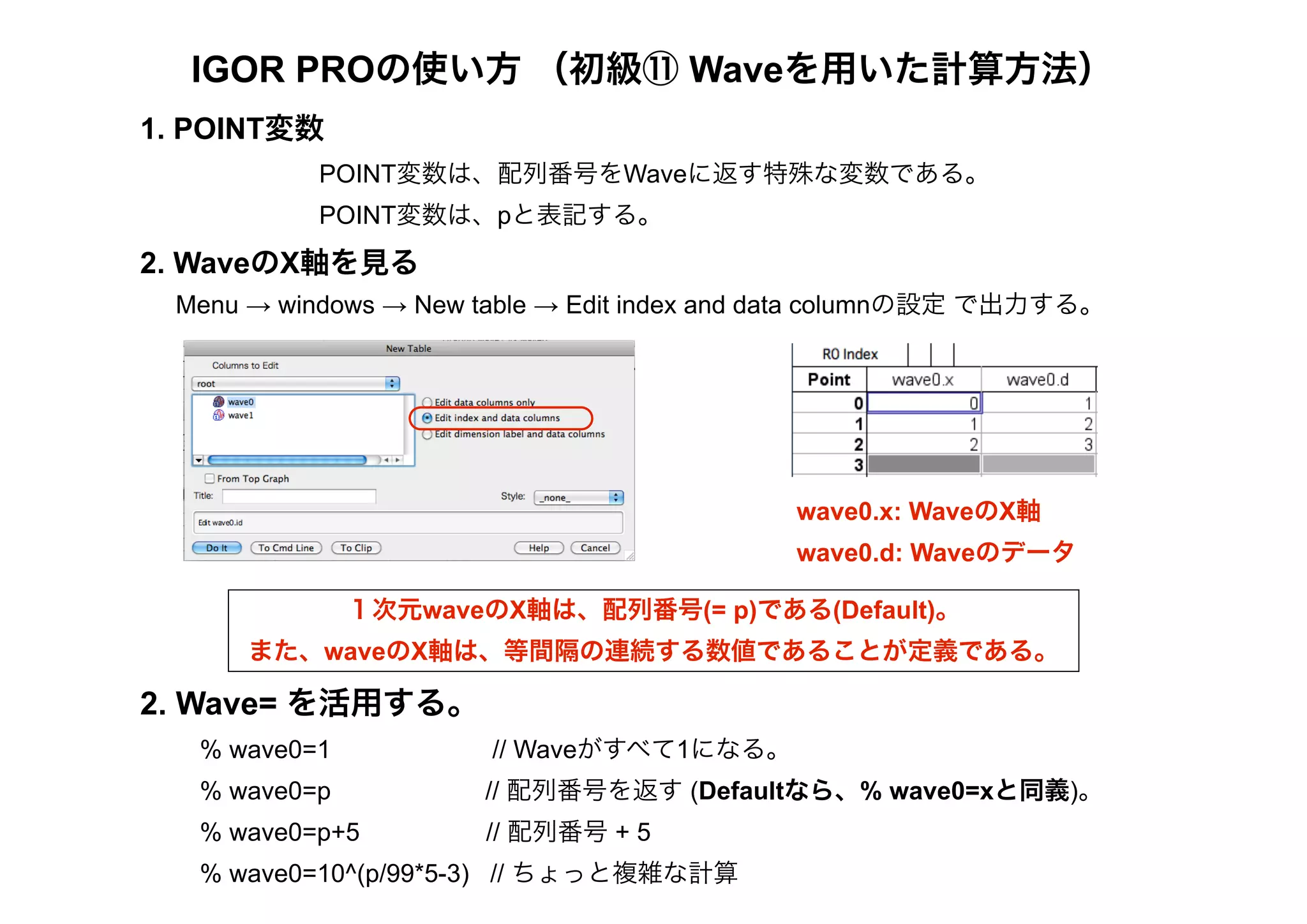 IGORpro_basic_japanese_ver.1.0 | PDF | Programming Languages | Computing