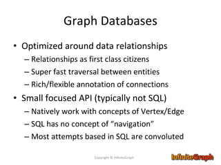 Meetup: An Introduction to InfiniteGraph, and Connecting the Dots in Big Data. | PPT