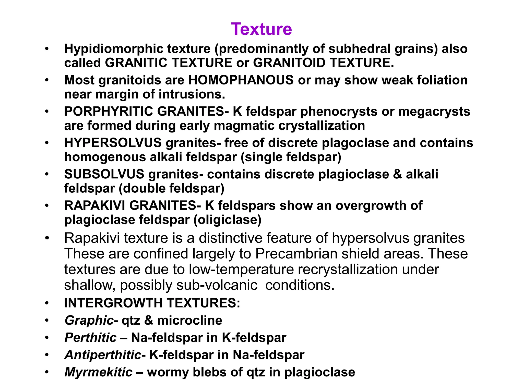 IGPET LECTURE 10 GRANITES.ppt