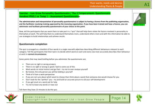 IGP Sample Trainers Notes - Managing Personalities | PDF