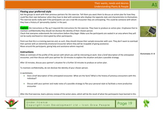 IGP Sample Trainers Notes - Managing Personalities | PDF