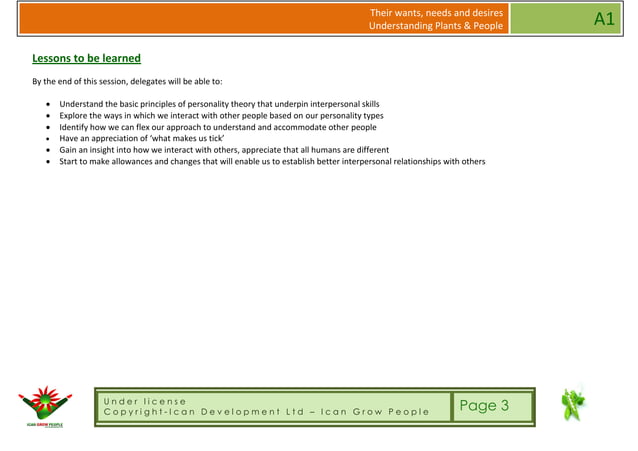 IGP Sample Trainers Notes - Managing Personalities | PDF