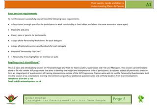 IGP Sample Trainers Notes - Managing Personalities | PDF