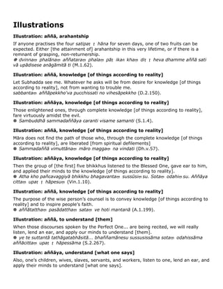 Illustrated Glossary of Pāli Terms 2023 (docx) | PDF