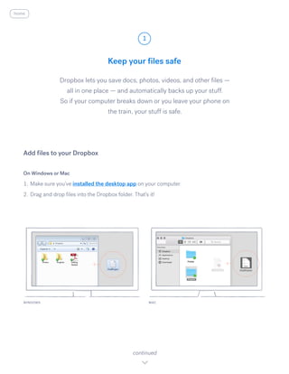 Get started with dropbox | PDF