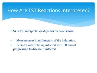 IGRA / TUBERCULIN SKIN TEST. | PPTX