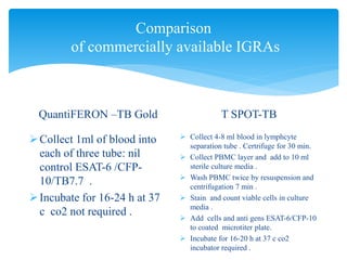 IGRA / TUBERCULIN SKIN TEST. | PPTX