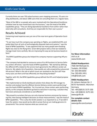IGrafx Multinational Case Study | PDF