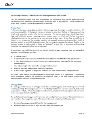IGrafx Performance Management Whitepaper | PDF | Business Operations ...