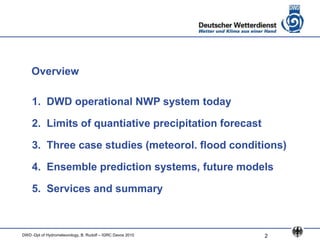 Flash floods: Current practice and new developments in quantitative ...