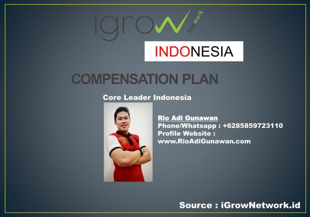 Social Media Business - Igrow Network Marketing Plan - Indonesia | PPT