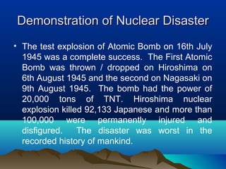 Nuclear Accidents and Radiation Hazards | PPT