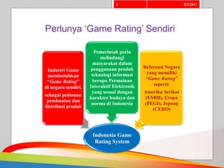 Sosialisasi 'Indonesia Game Rating System' (IGRS) | PPT
