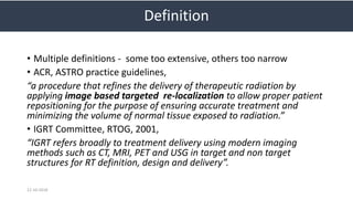 Image Guided Radiotherapy | PDF