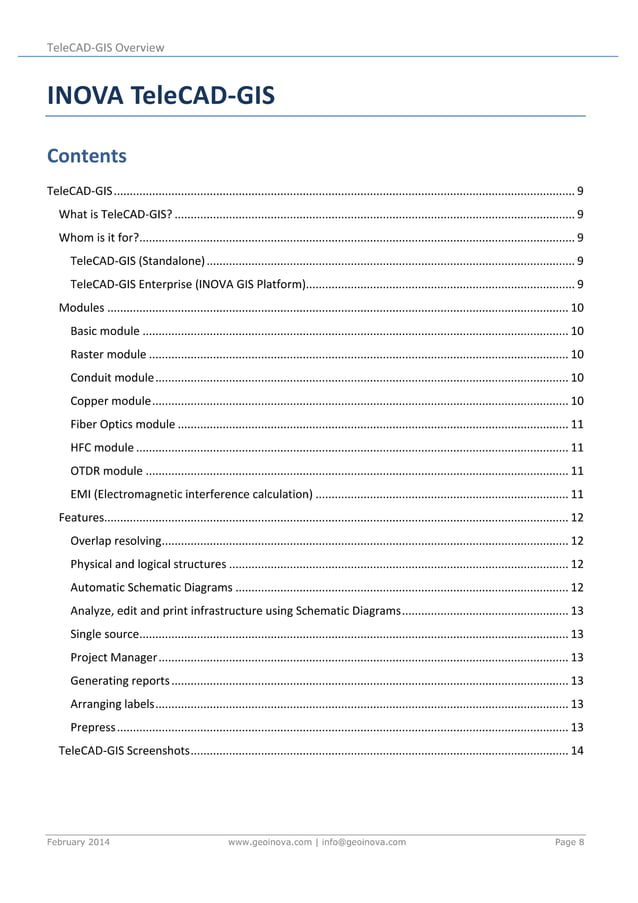 TeleCAD-GIS & IGS Platform | PDF
