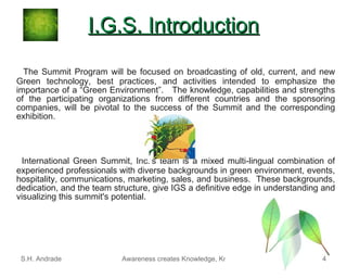 International Green Summit | PPT