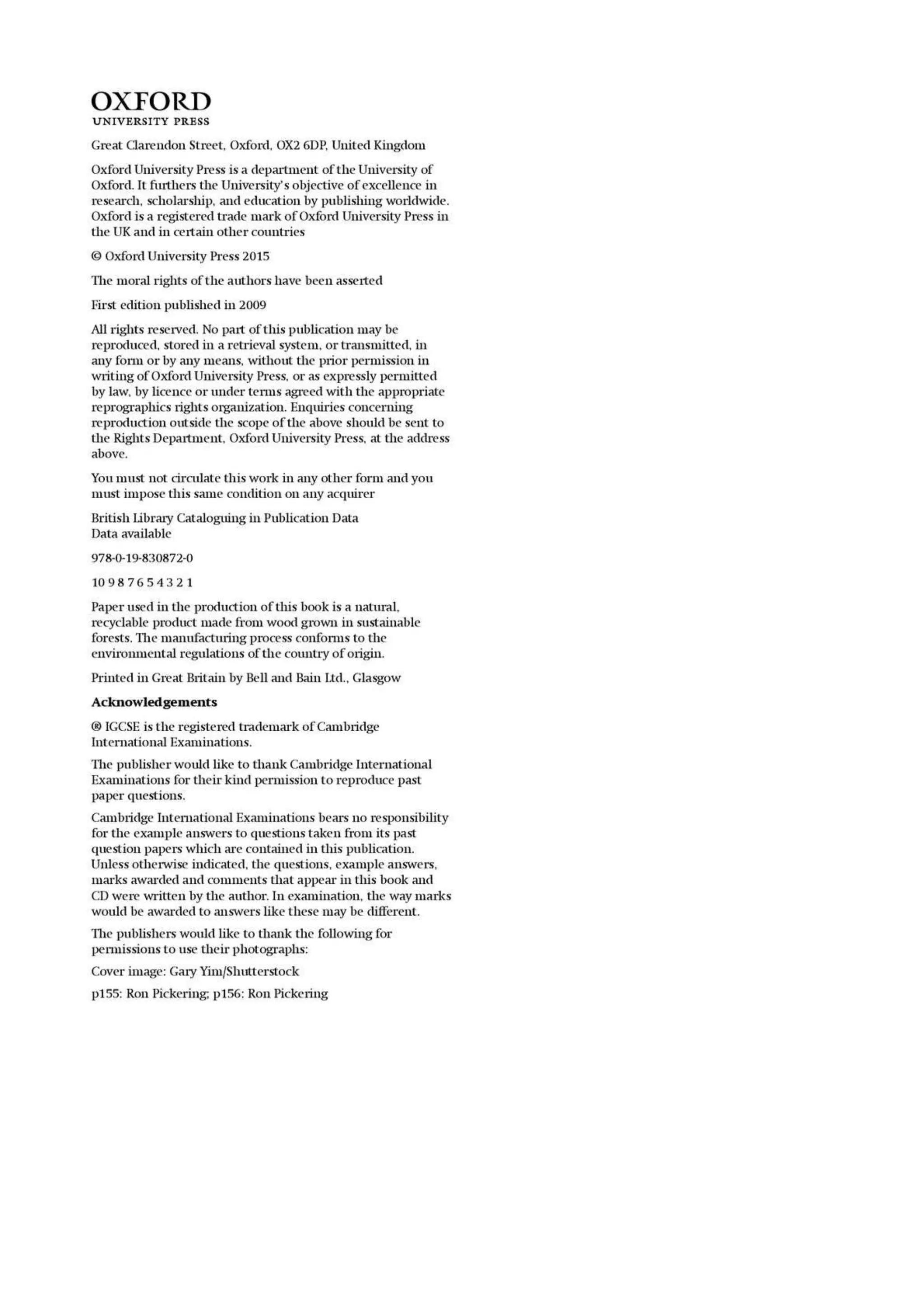 IGCSE Cambridge Examinations - Biology 0610 - resources - Revision ...