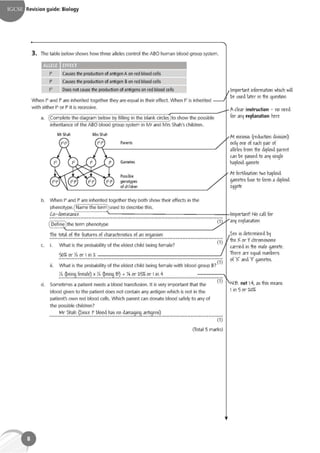 IGCSE Cambridge Examinations - Biology 0610 - resources - Revision ...