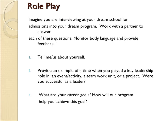 Igspp -graduate admission interviews | PPT