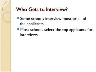 Igspp -graduate admission interviews | PPT