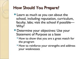 Igspp -graduate admission interviews | PPT