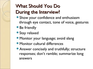 Igspp -graduate admission interviews | PPT