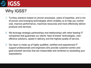 IGSS Corporate Briefing | PPT