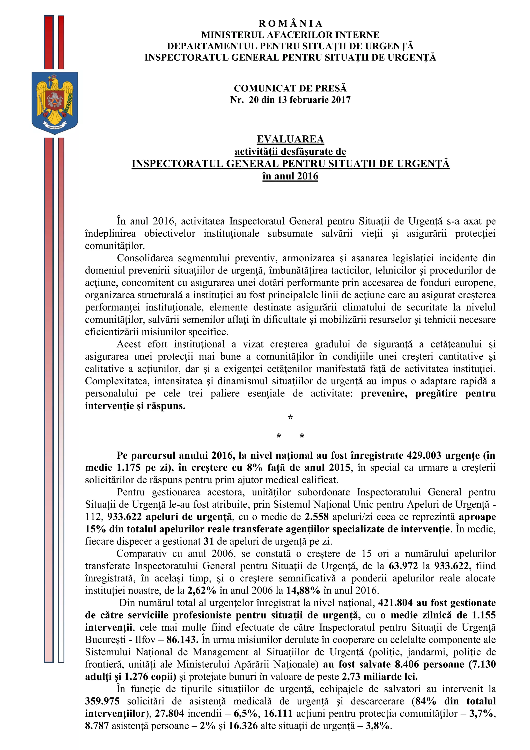 IGSU Bilant 2016 | PDF