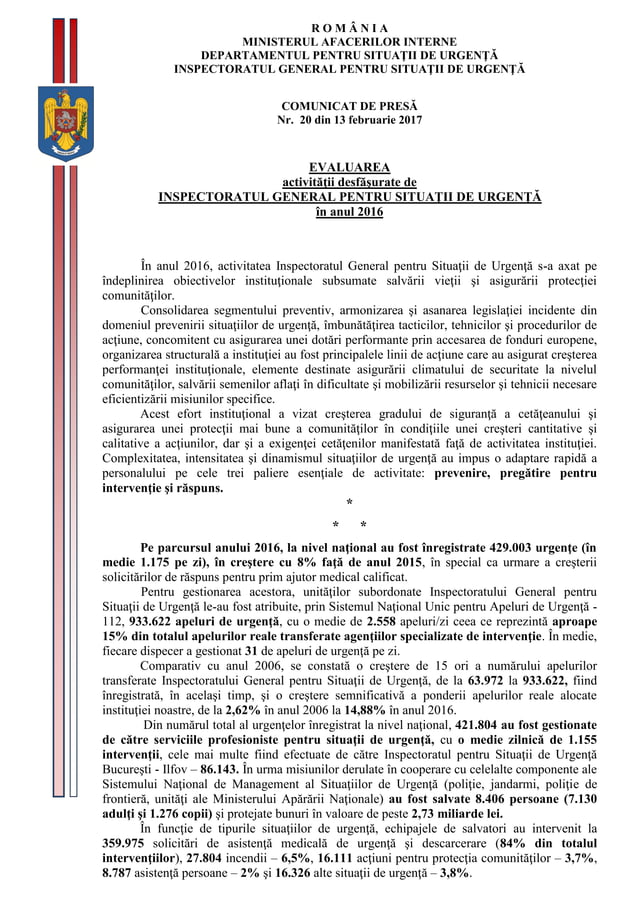 IGSU Bilant 2016 | PDF