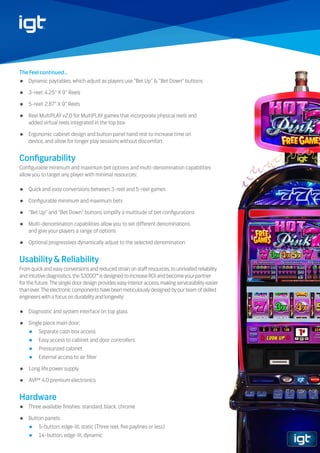 IGT's S3000 overview | PDF