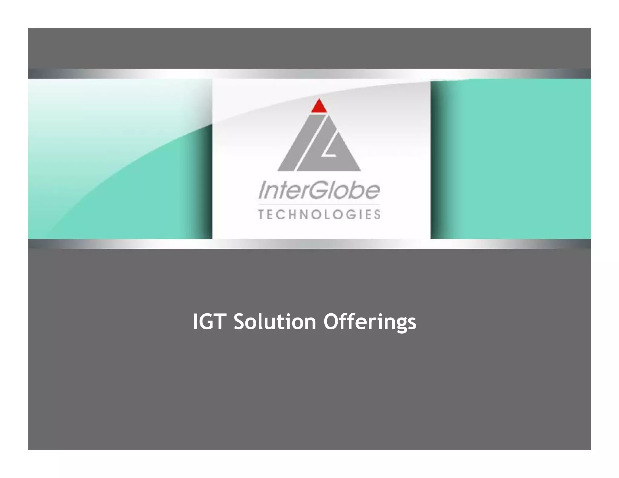 IGT Solution Offerings | PDF