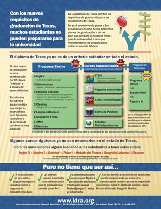 Bilingual Flier on the New Texas Graduation Requirements 2014-15 | PDF