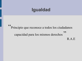 Igualdad y Equidad | PPT