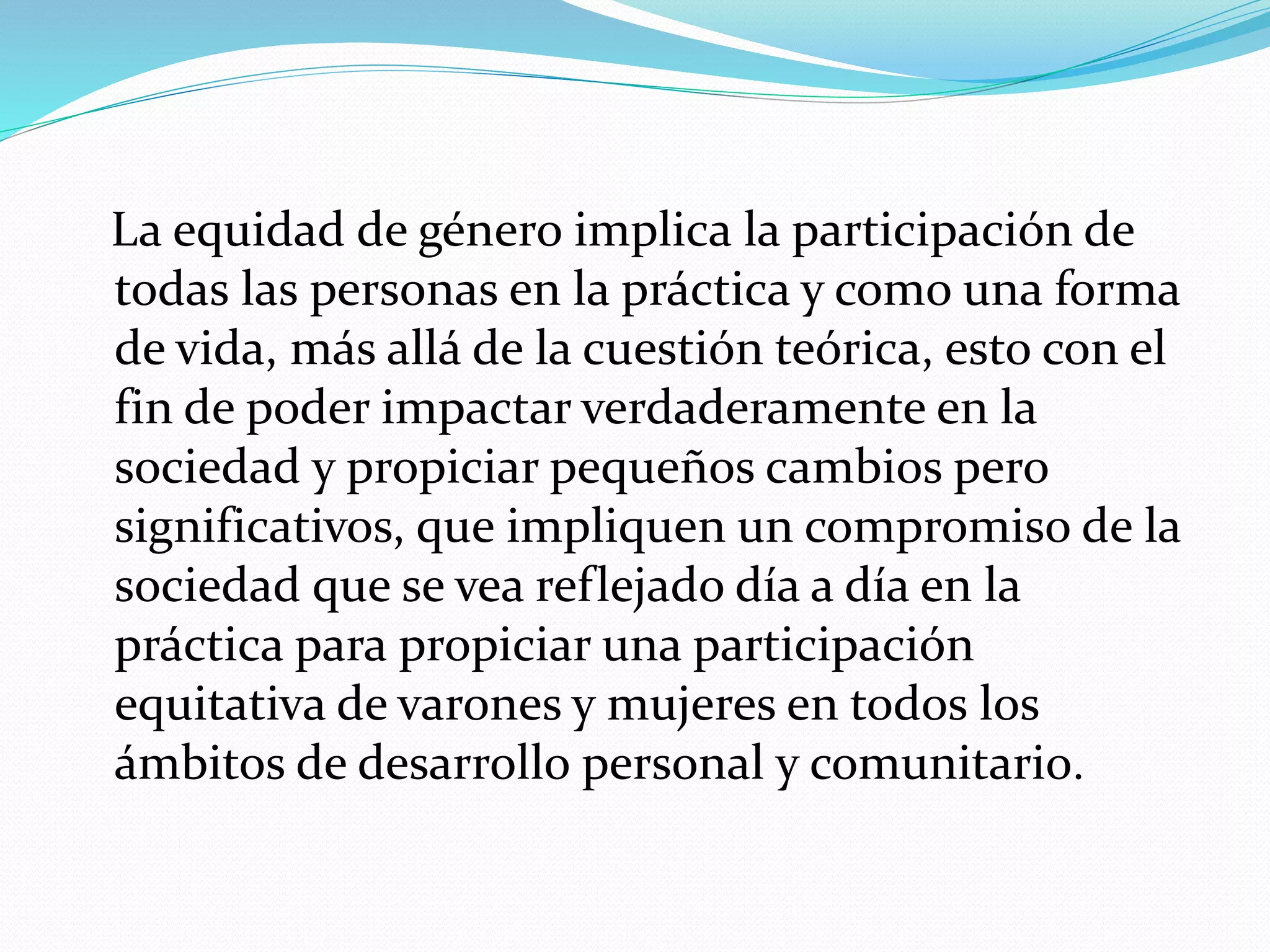 Igualdad de genero | PPTX